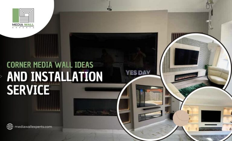 15 Modern Media Wall Ideas With Fireplace (UK) - Media Wall Experts